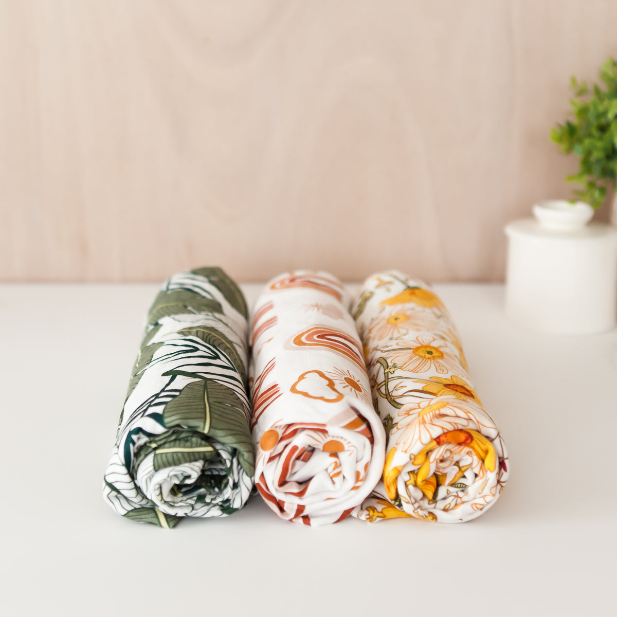 Baby Muslin Swaddle | Tropicana Leaves - Milkbar Maternity & Breastfeeding